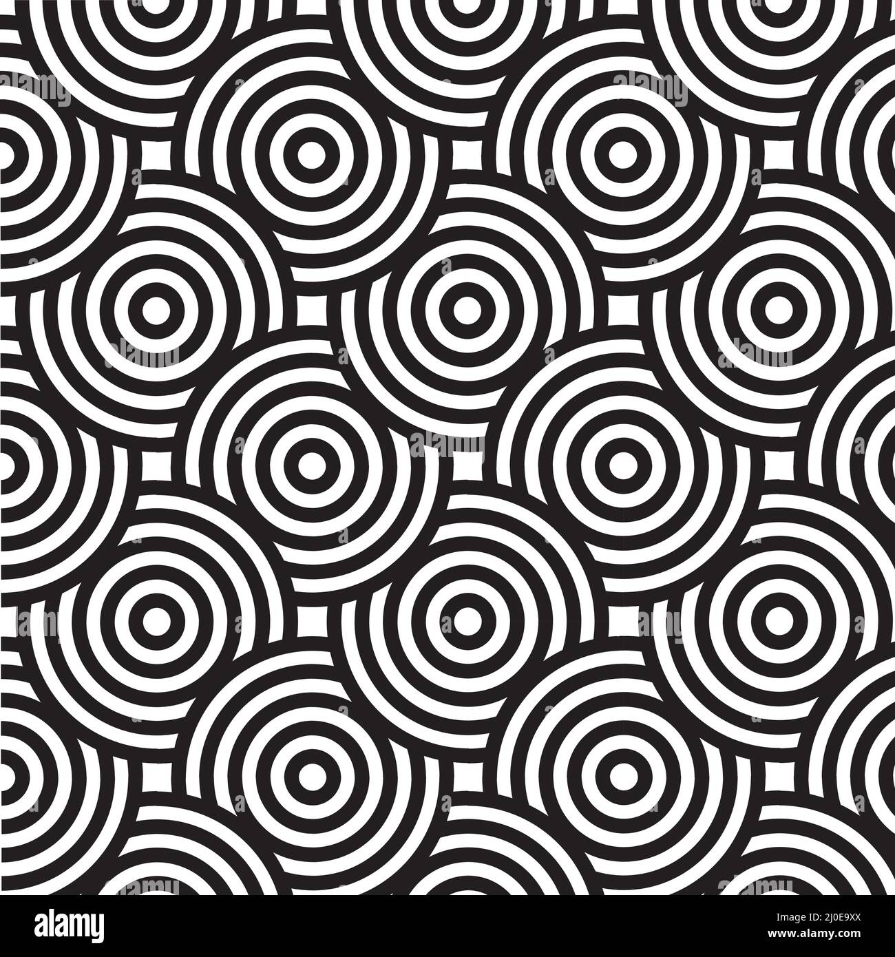 Black and white circle pattern for background. Seamless pattern Stock ...
