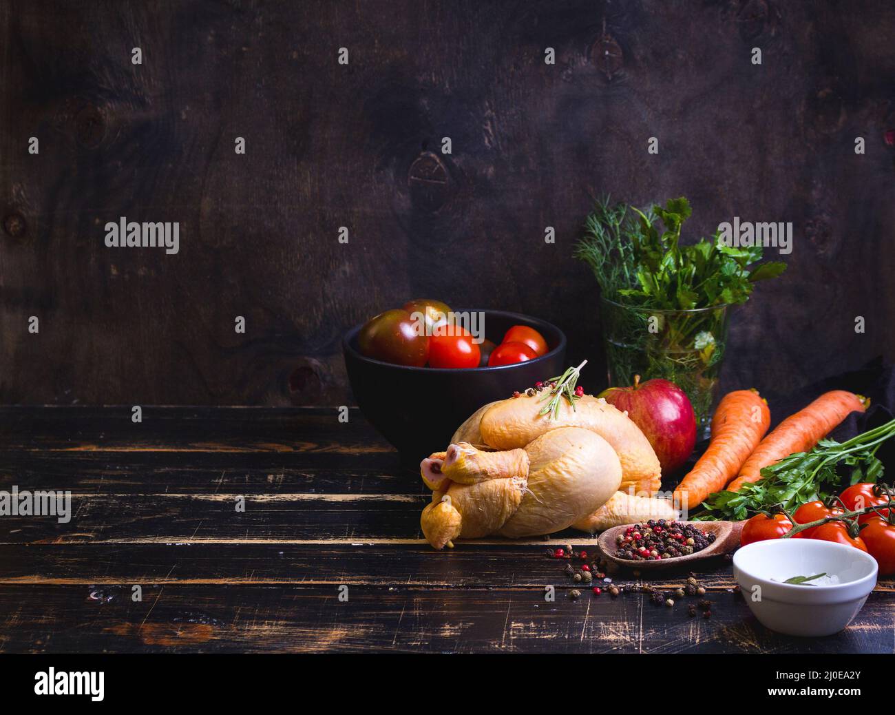 Chicken ready for cooking Stock Photo - Alamy