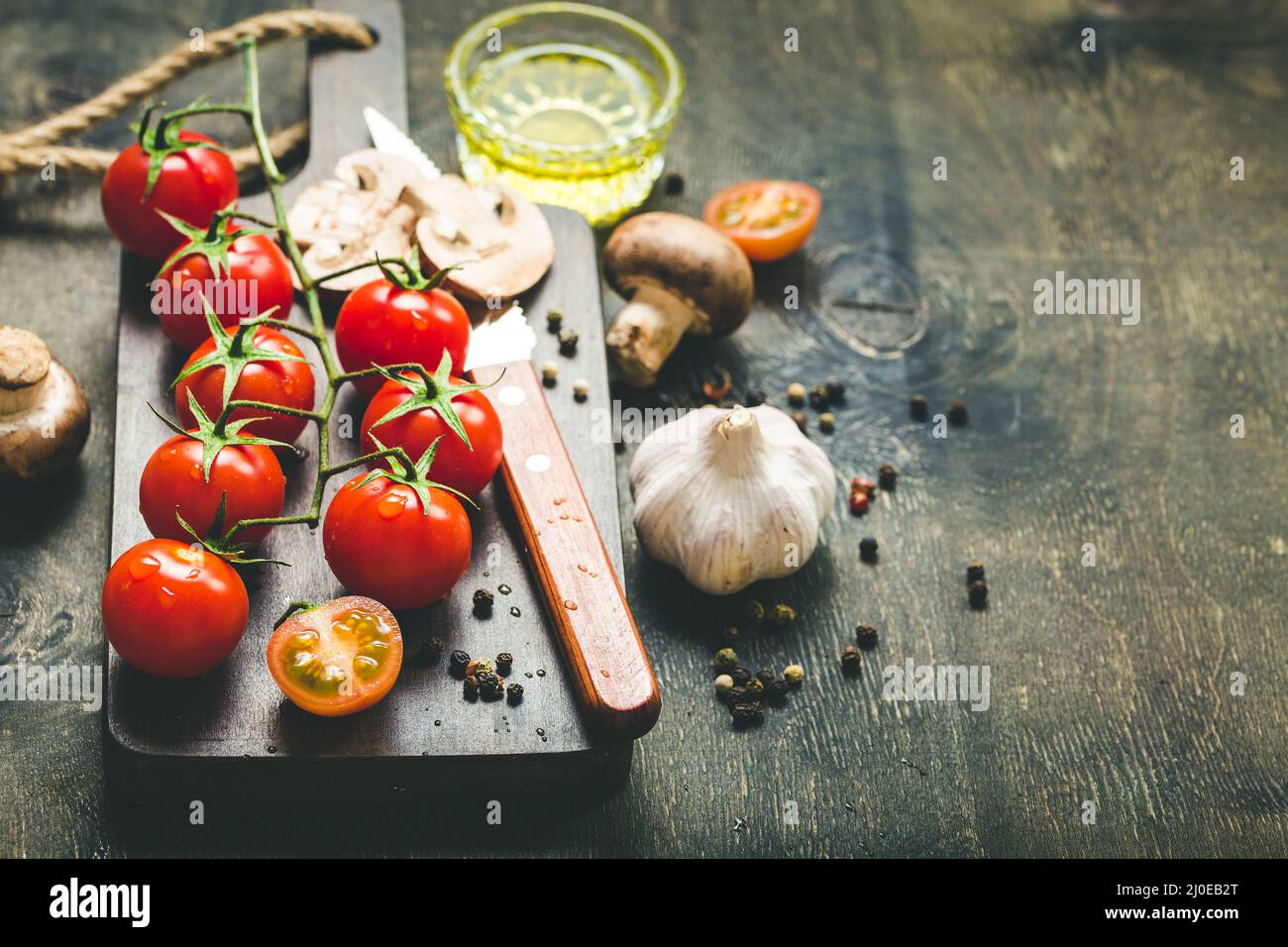 Cooking food background Stock Photo - Alamy