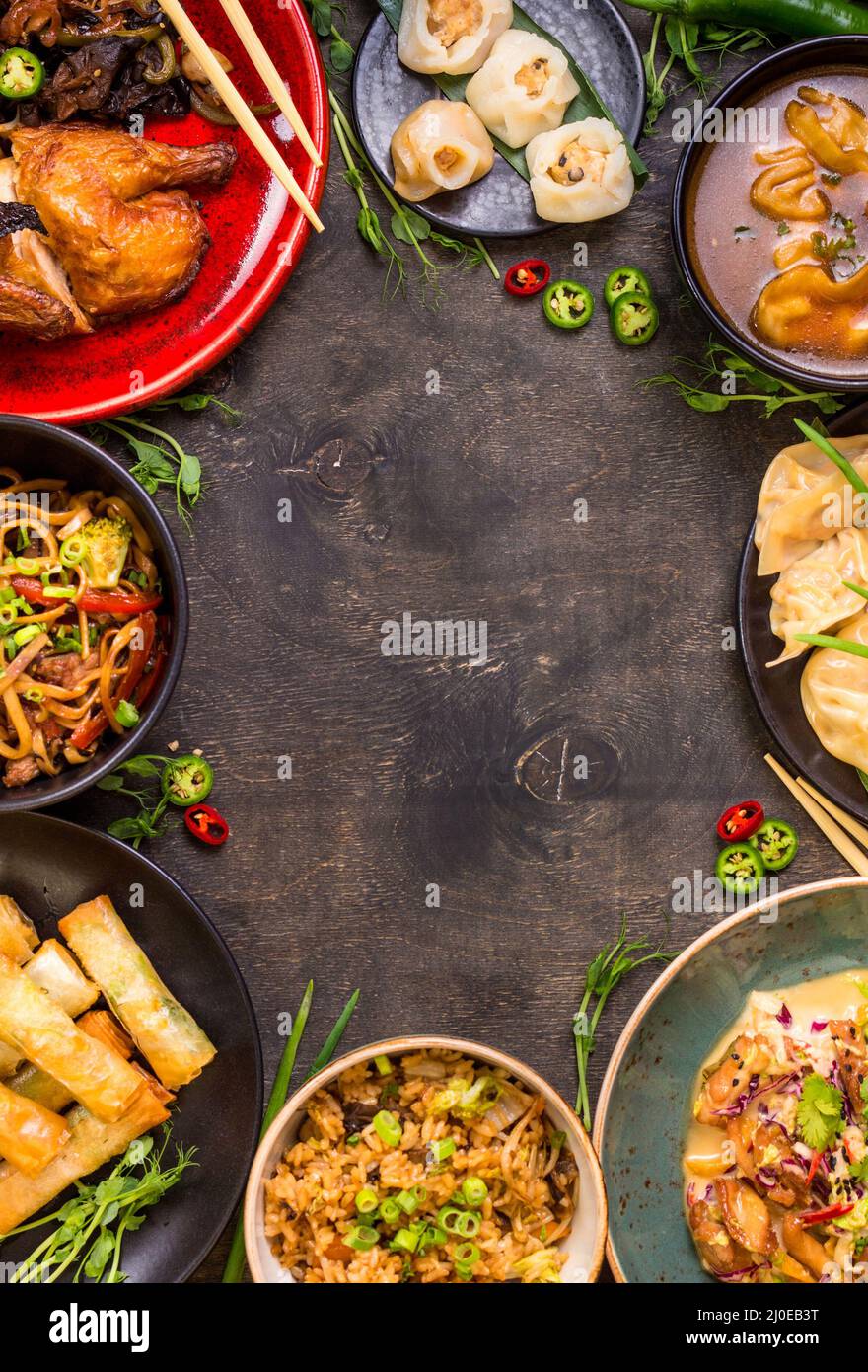 Chinese food blank background Stock Photo - Alamy