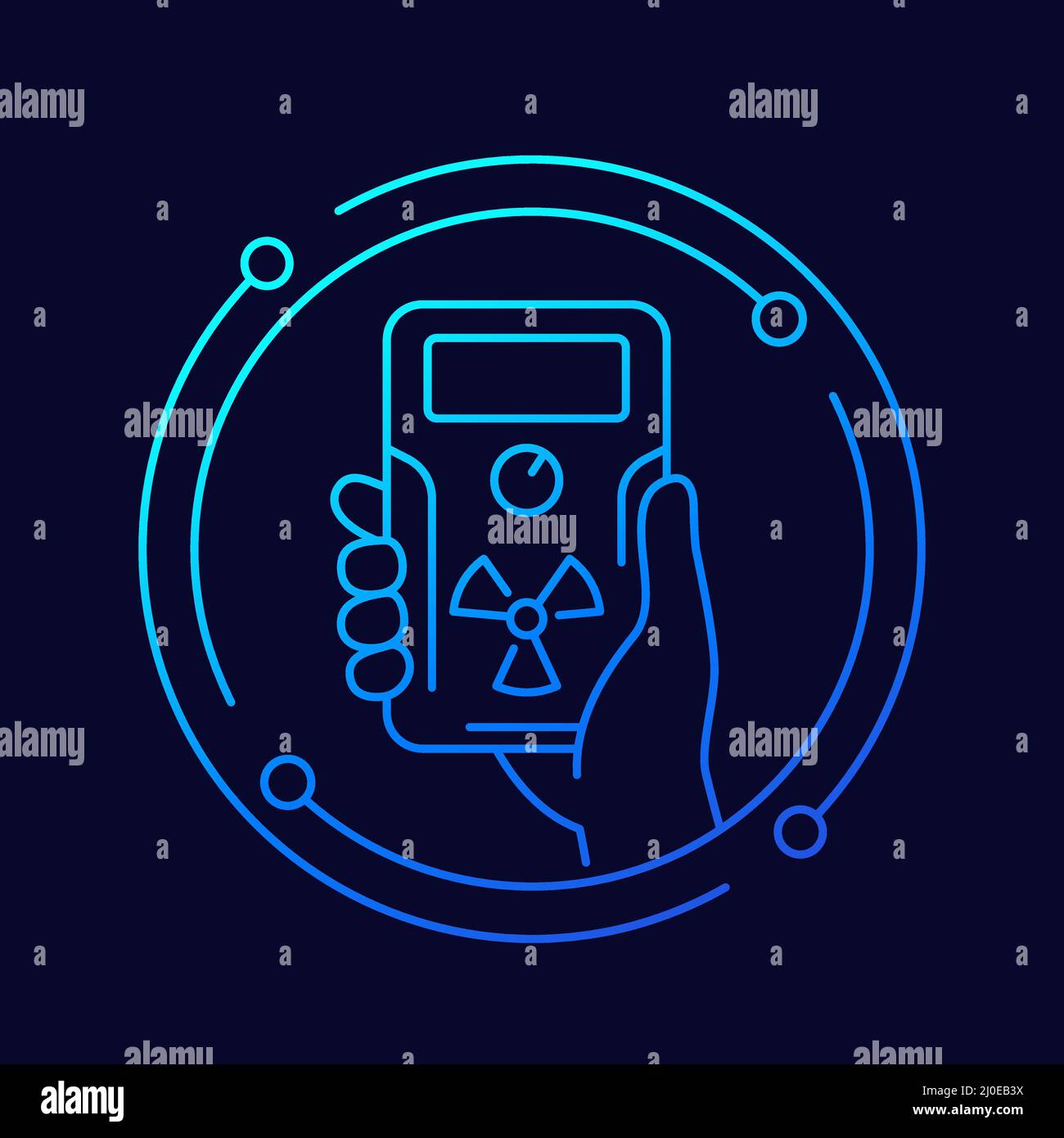 Radiation detection device Stock Vector Images - Alamy
