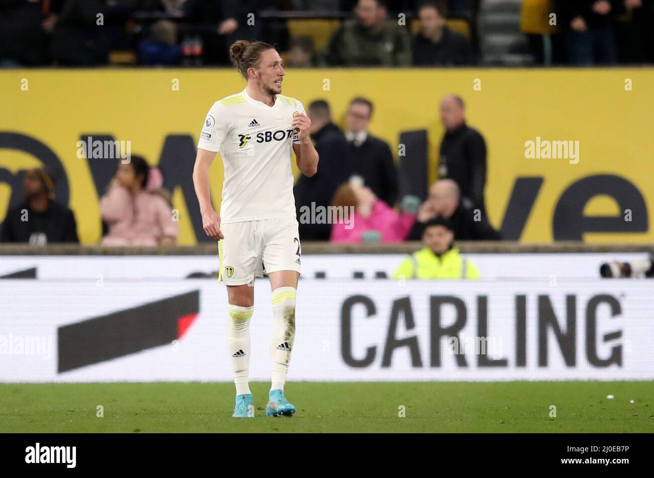 Leeds United's Luke Ayling celebrates after scoring their side's third ...