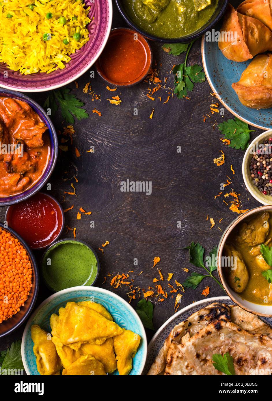 Assorted traditional indian food hi-res stock photography and images ...