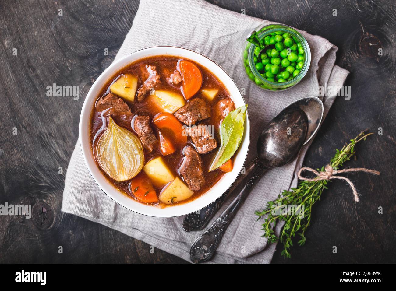 Meat stew with beef Stock Photo - Alamy