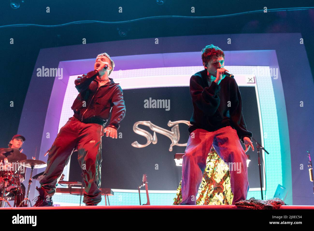 Madison, USA. 16th Mar, 2022. Archie Blagden and Josh Greacen of Sad ...