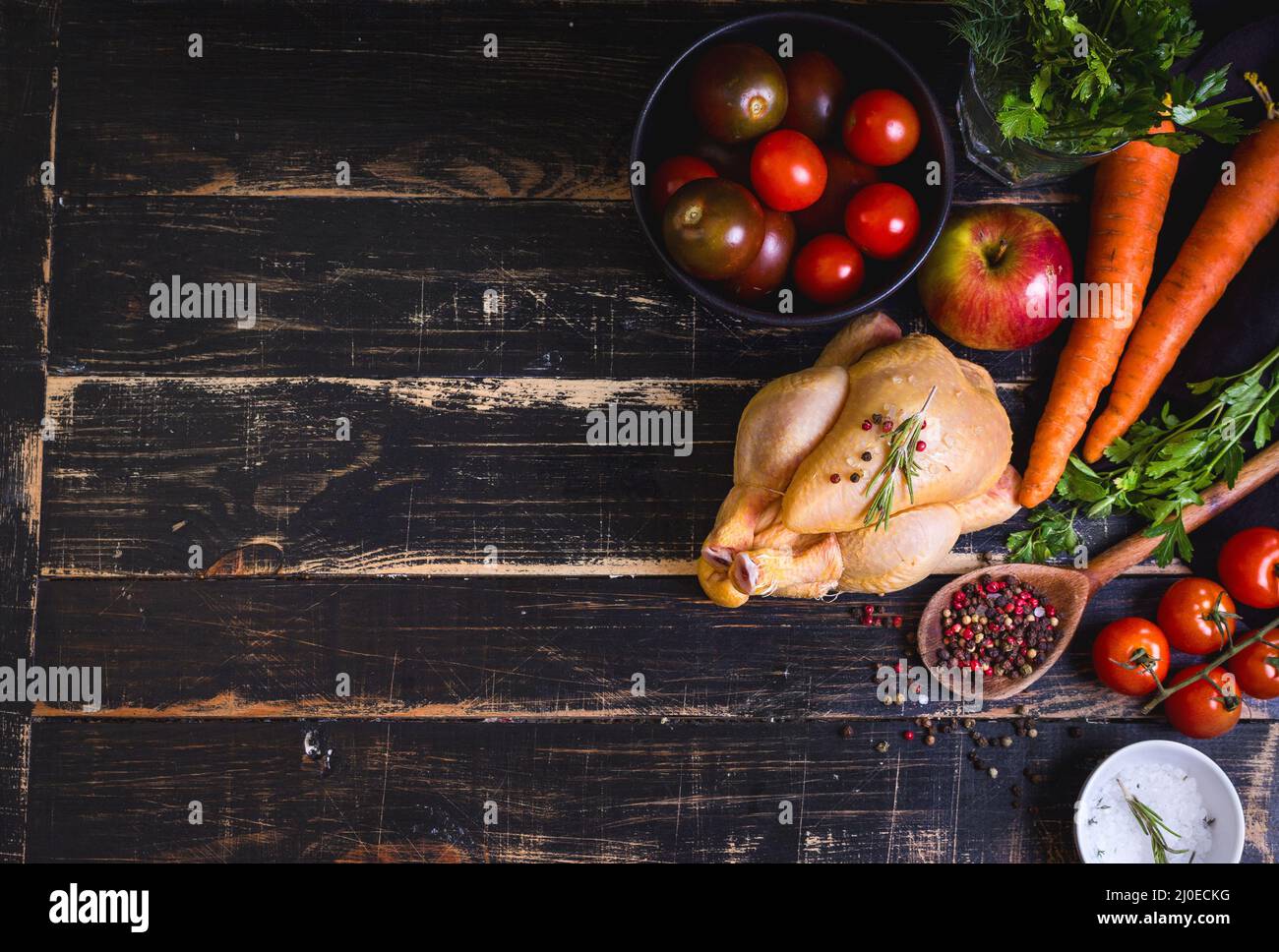 Chicken ready for cooking Stock Photo - Alamy