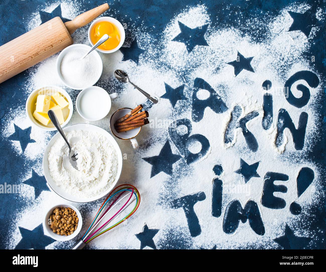 Baking concept items Stock Photo - Alamy