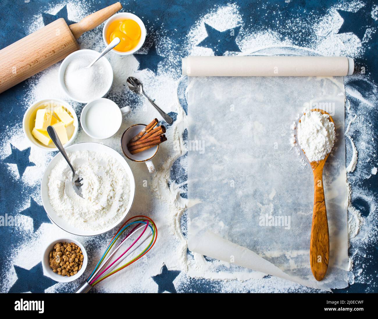 Baking background concept Stock Photo - Alamy