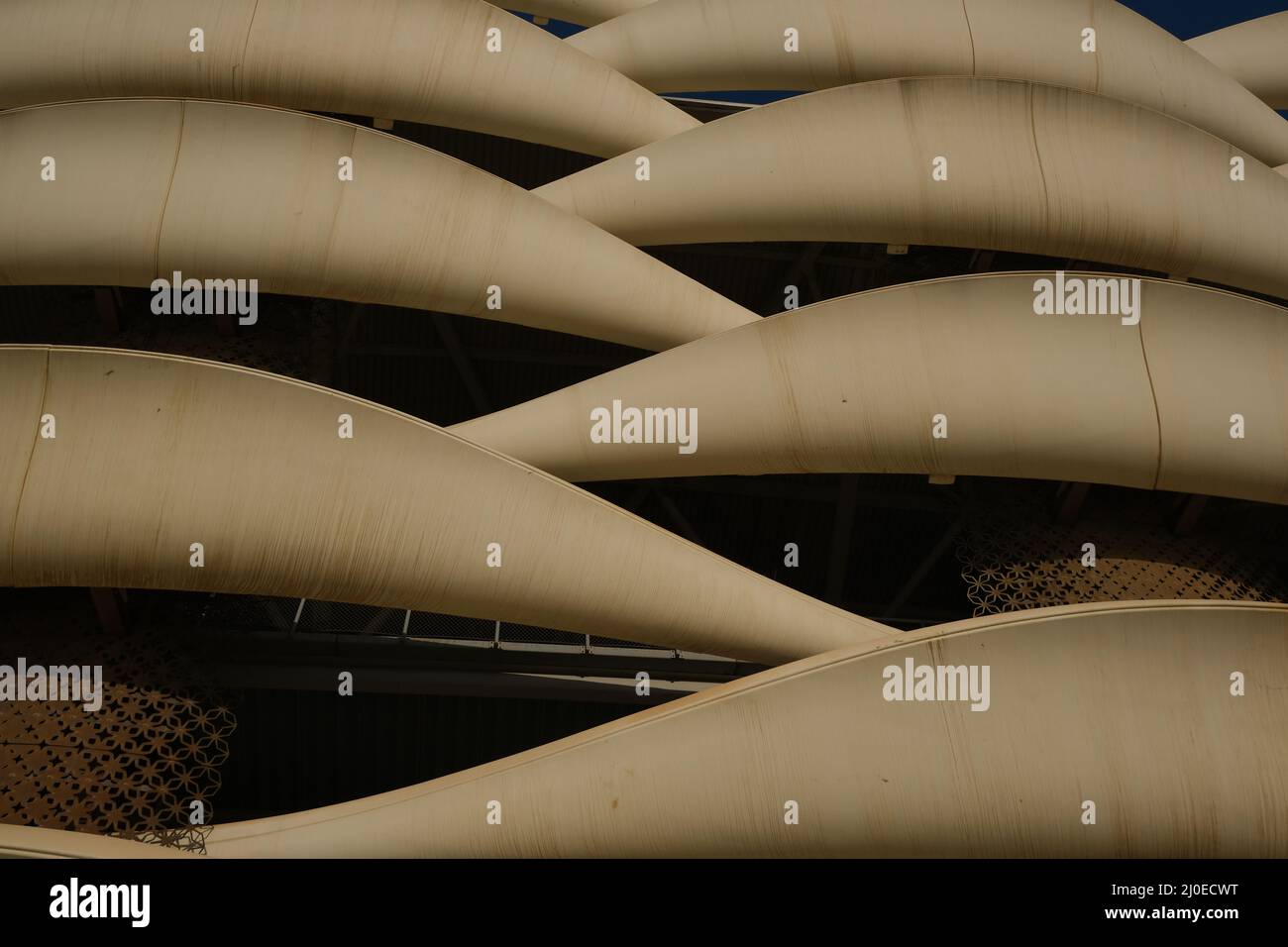 Basra, iraq - March 17, 2022: photo the big football stadium in Basra ...