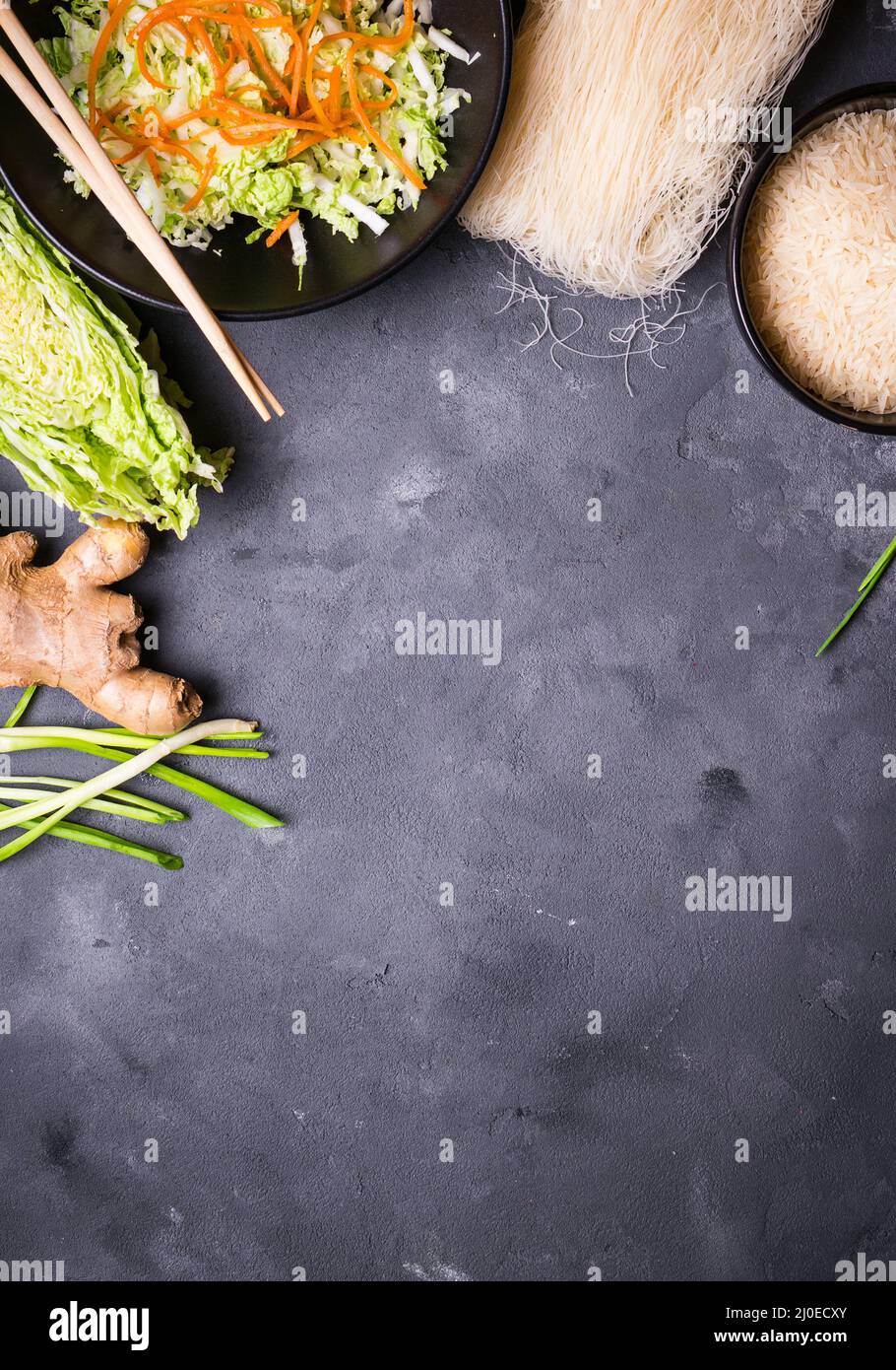 Asian cooking ingredients Stock Photo - Alamy