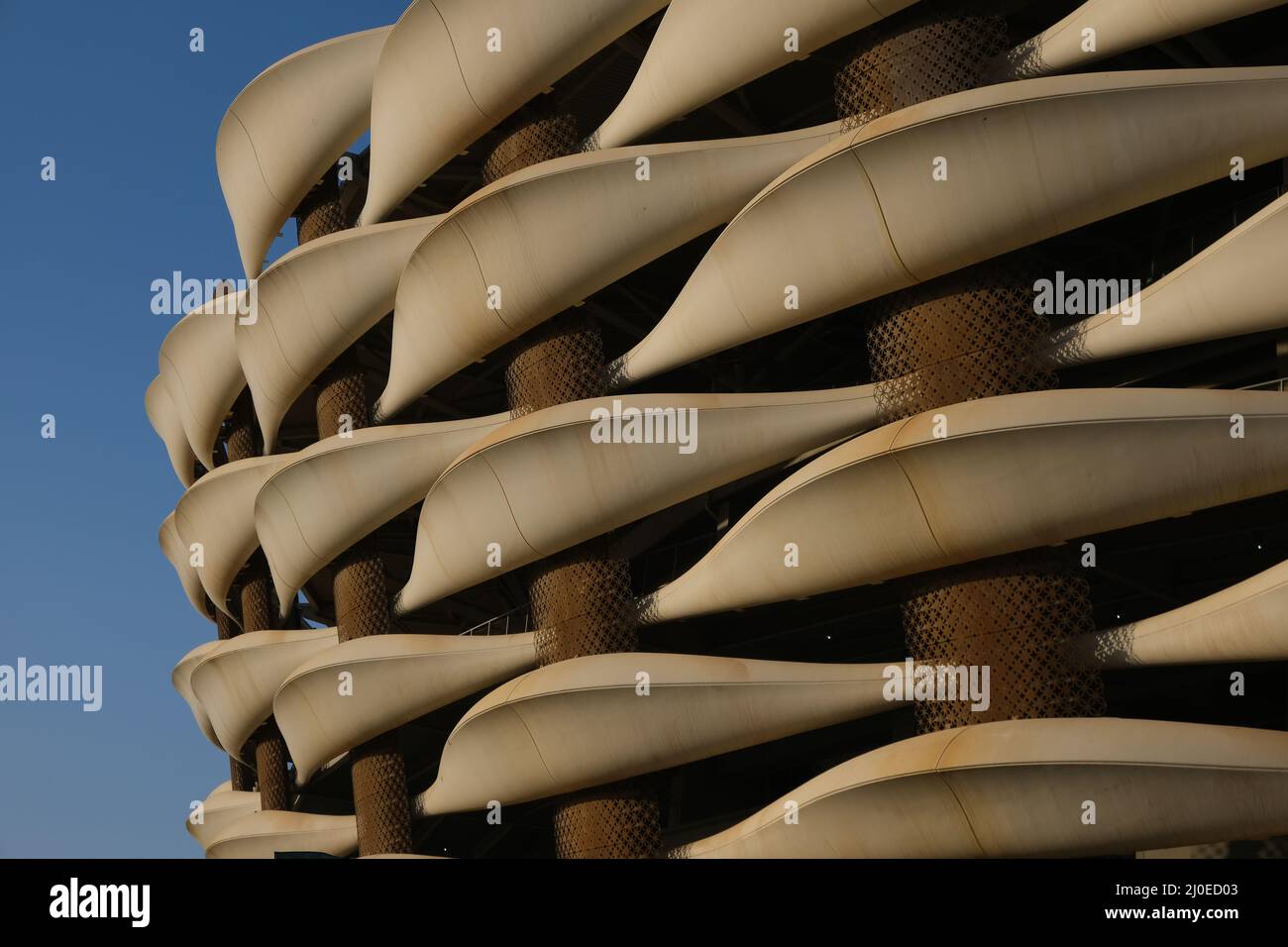 Basra, iraq - March 17, 2022: photo the big football stadium in Basra ...