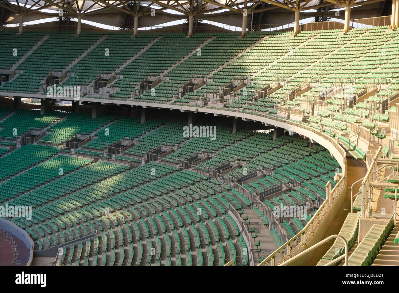 Basra, iraq - March 17, 2022: photo the big football stadium in Basra ...