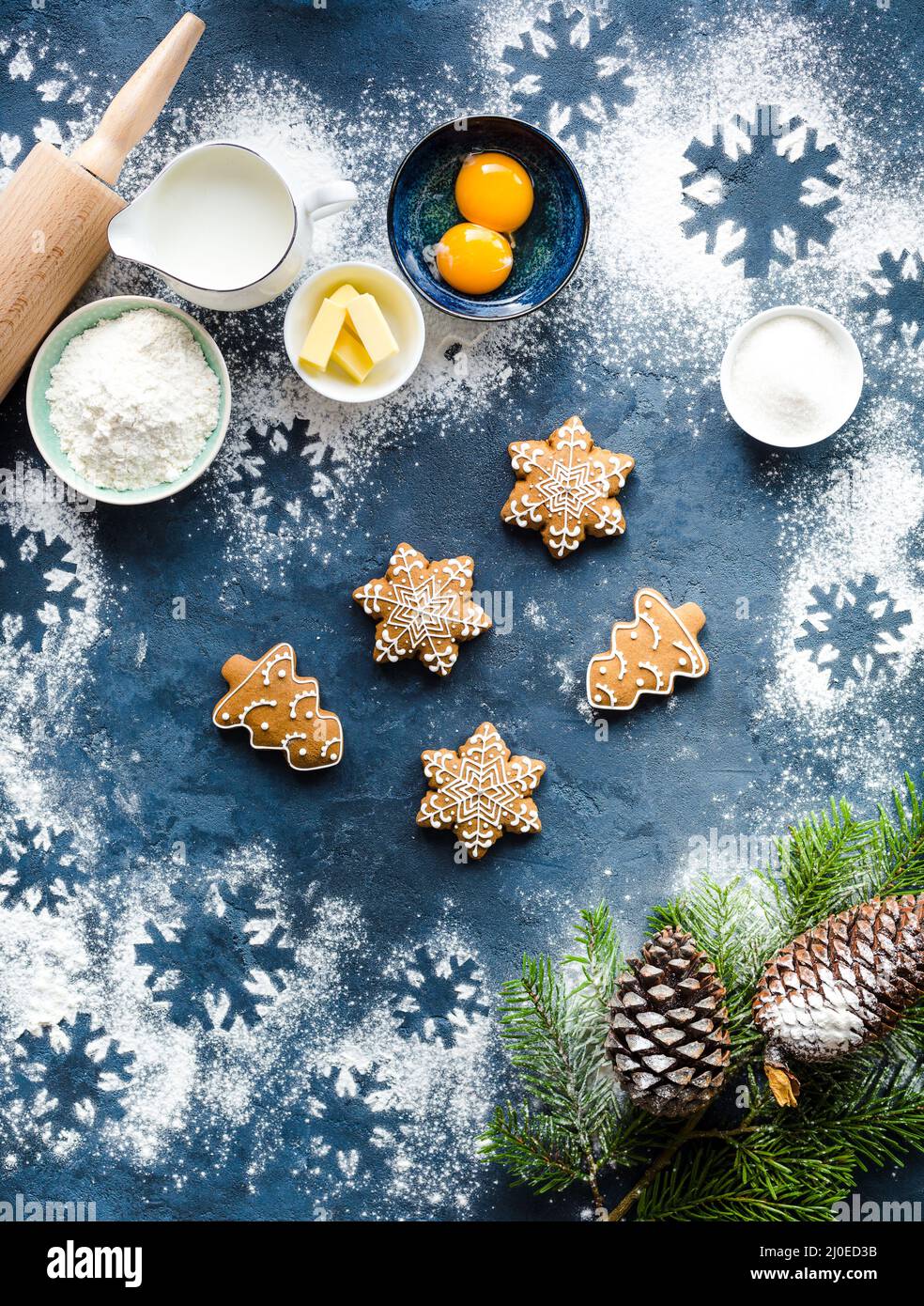 Christmas party baking Stock Photo - Alamy