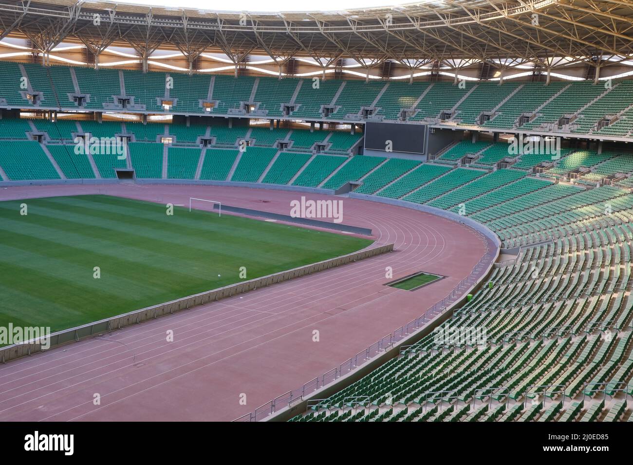 Basra, iraq - March 17, 2022: photo the big football stadium in Basra ...