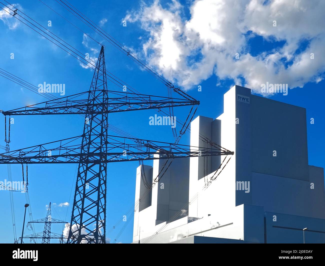 RWE Power lignite station pollutes carbon dioxide emissions in Neurath ...