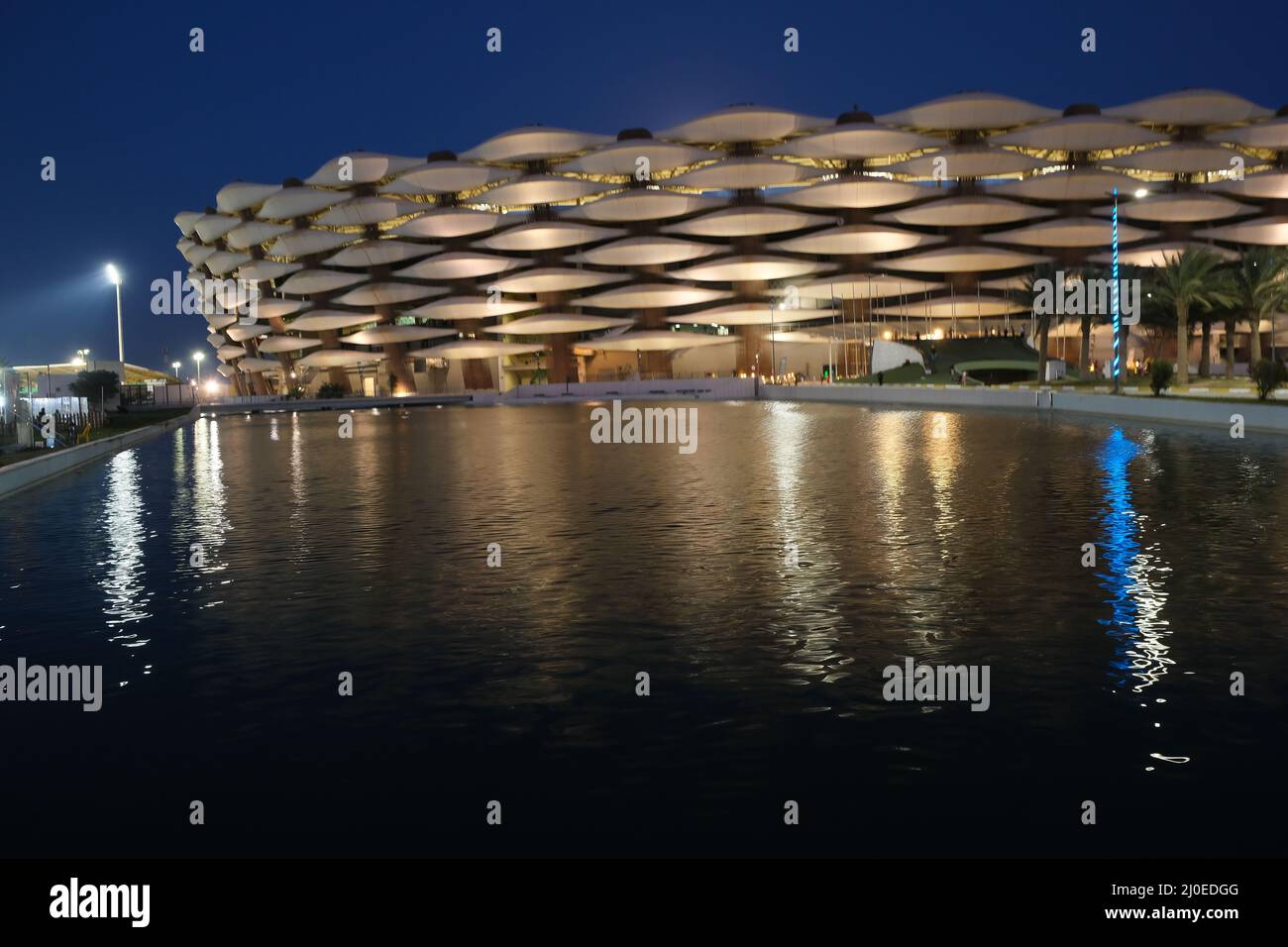 Basra, iraq - March 17, 2022: photo the big football stadium in Basra ...