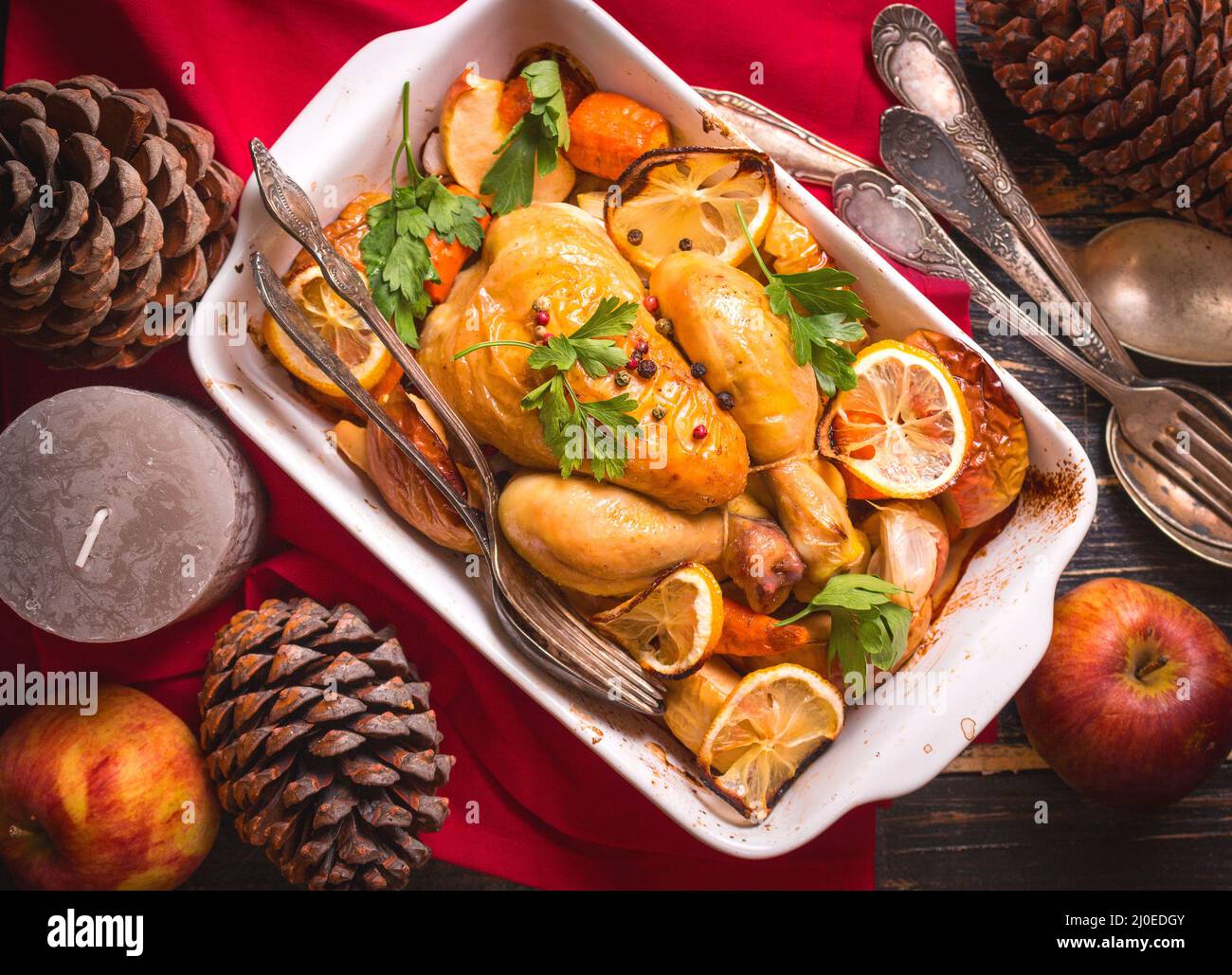 Chicken apples vegetables hi-res stock photography and images - Alamy
