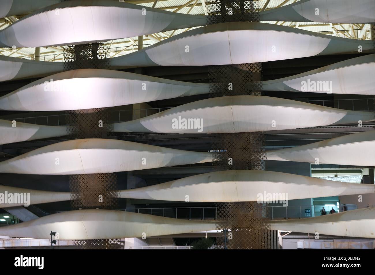 Basra, iraq - March 17, 2022: photo the big football stadium in Basra ...