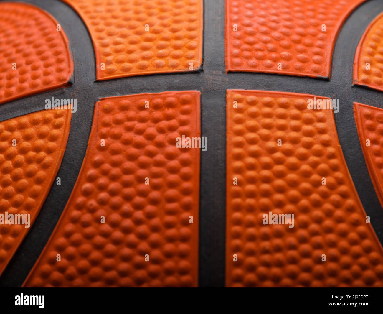 Macro shot. Leather orange basketball. Details. Abstraction. Minimalism ...