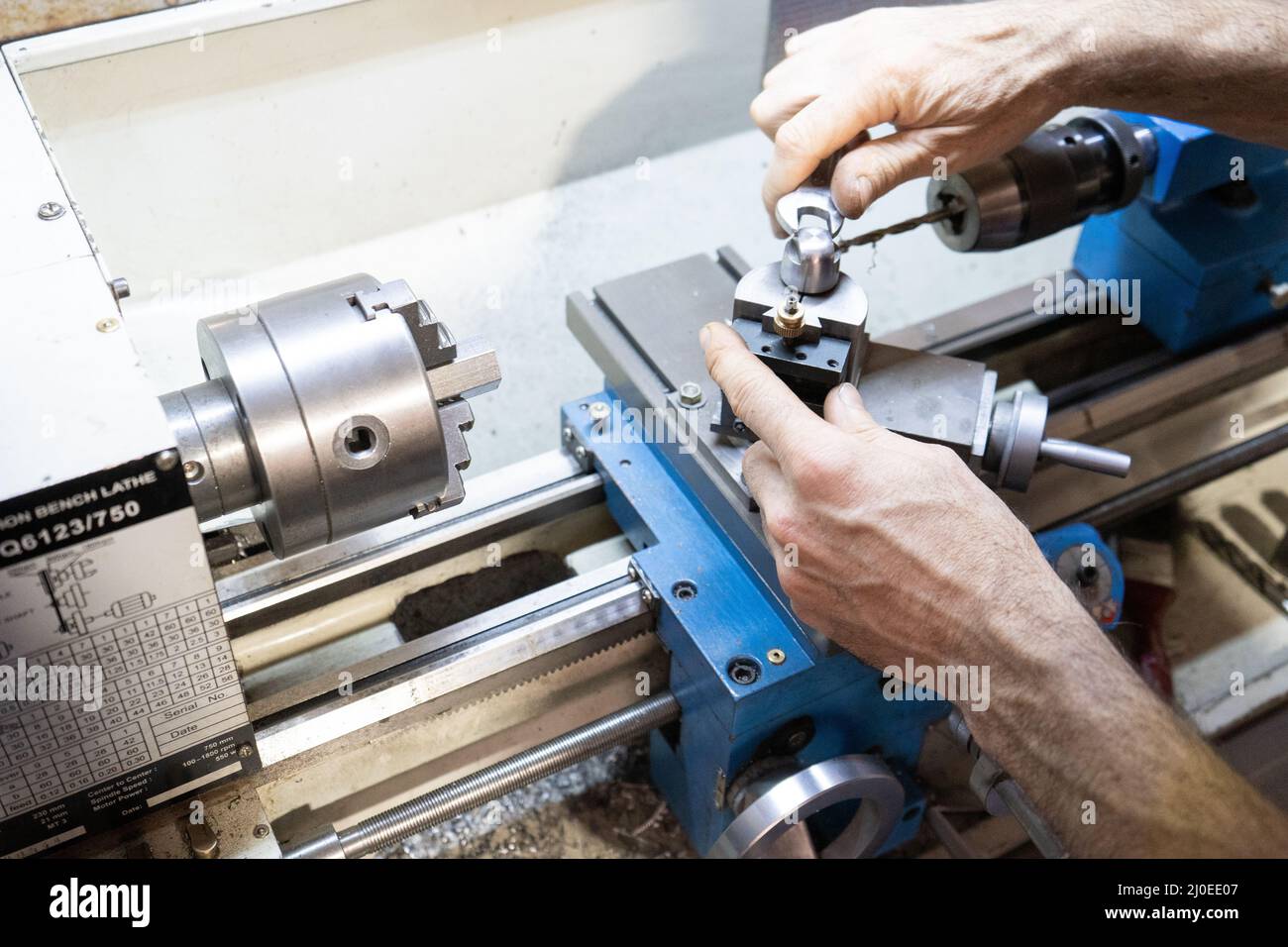 Lathe machine parts hi-res stock photography and images - Alamy