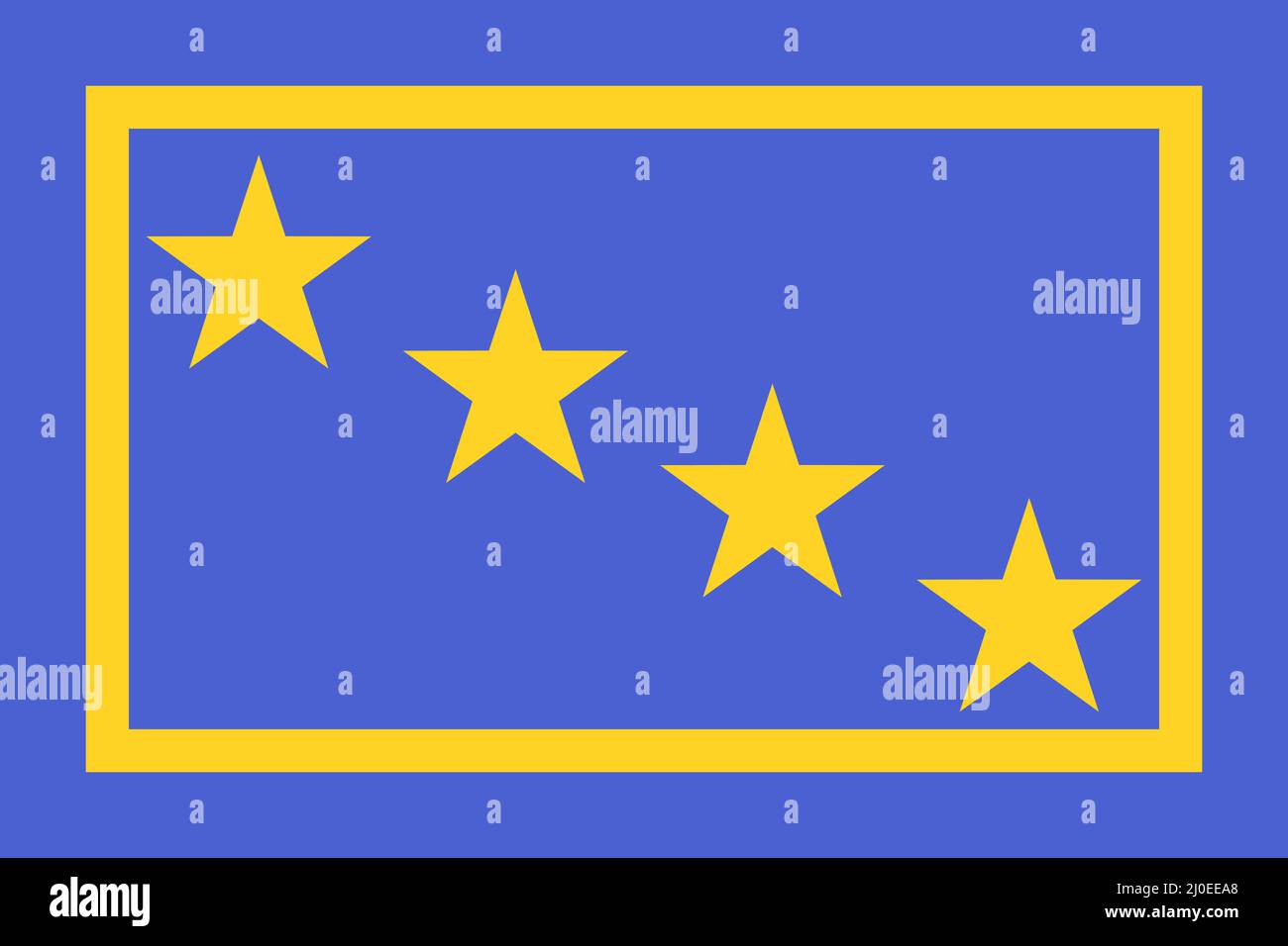 Top view of flag the chief of staff of the Marina Militare, Italy ...