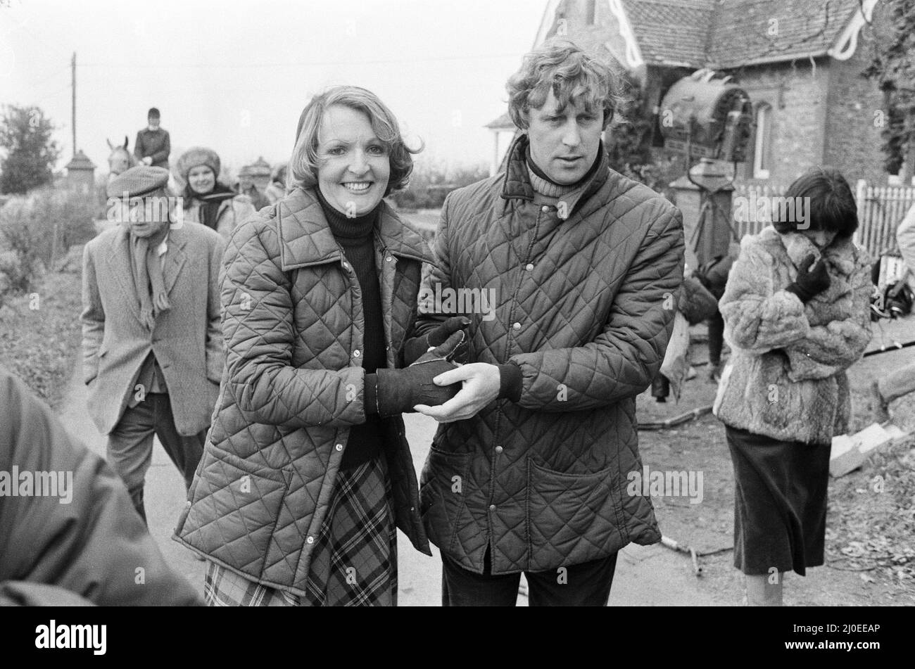 Penelope Keith and her husband Rodney Timpson on the set of "To the ...