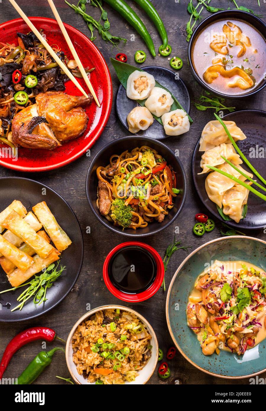 Chinese food blank background Stock Photo - Alamy