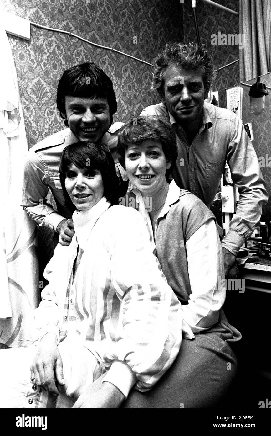 Actors Frazer Hines Judy Carne, Sheila Ferris and Mark Burns who are ...