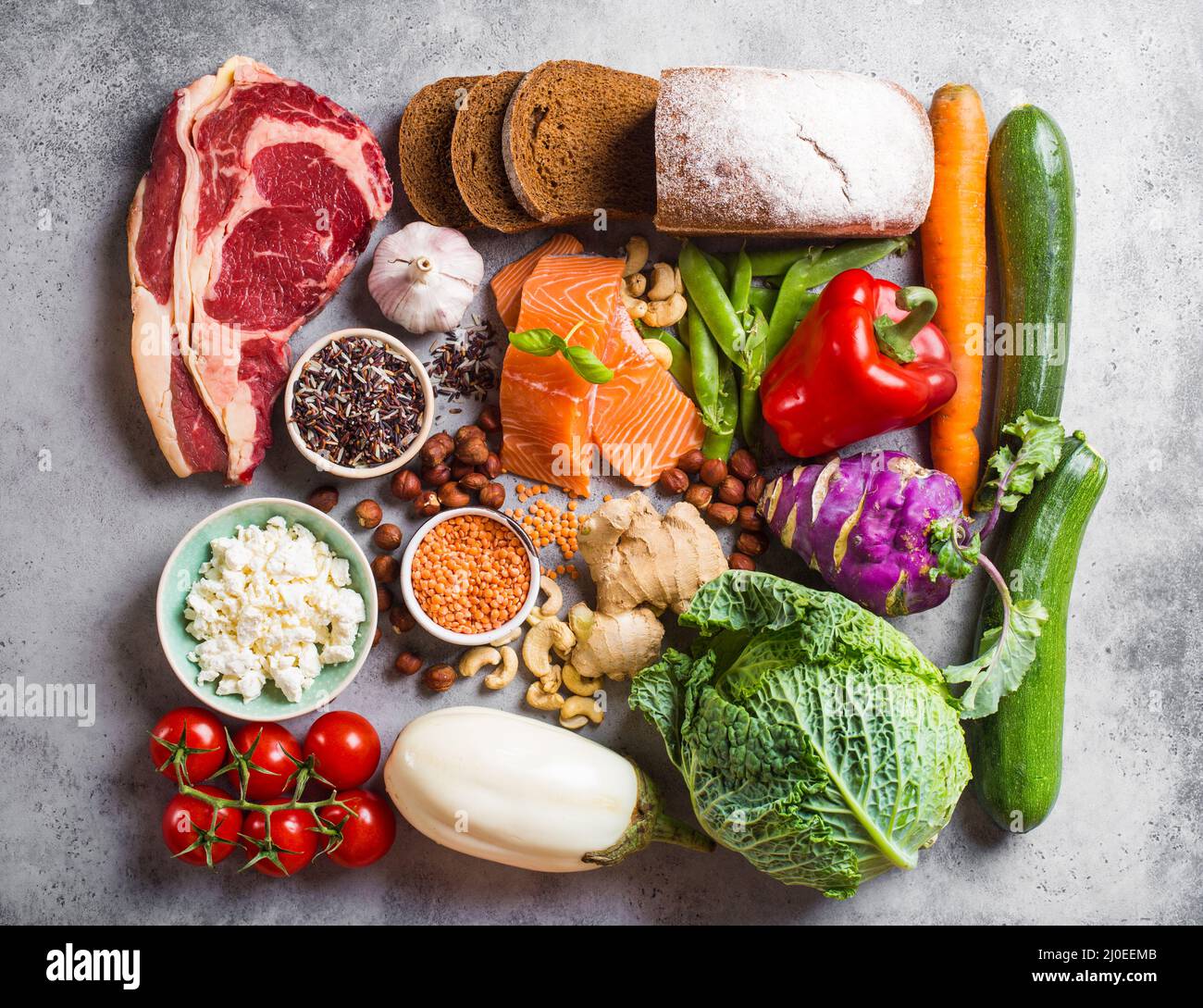 Healthy food ingredients Stock Photo - Alamy