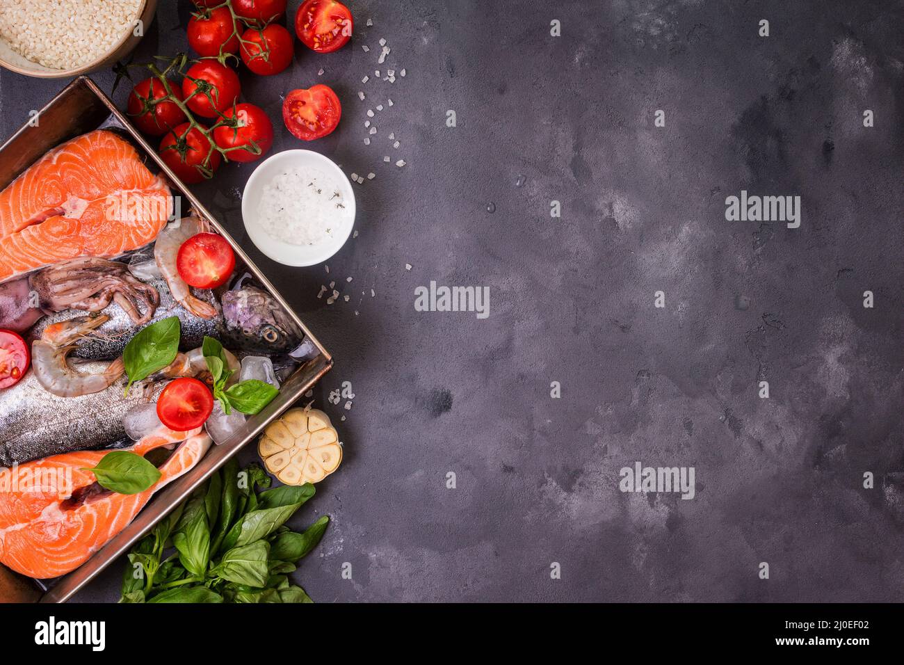 Assorted fish and seafood hi-res stock photography and images - Alamy