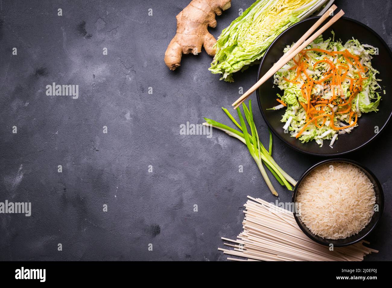 Asian cooking ingredients Stock Photo - Alamy