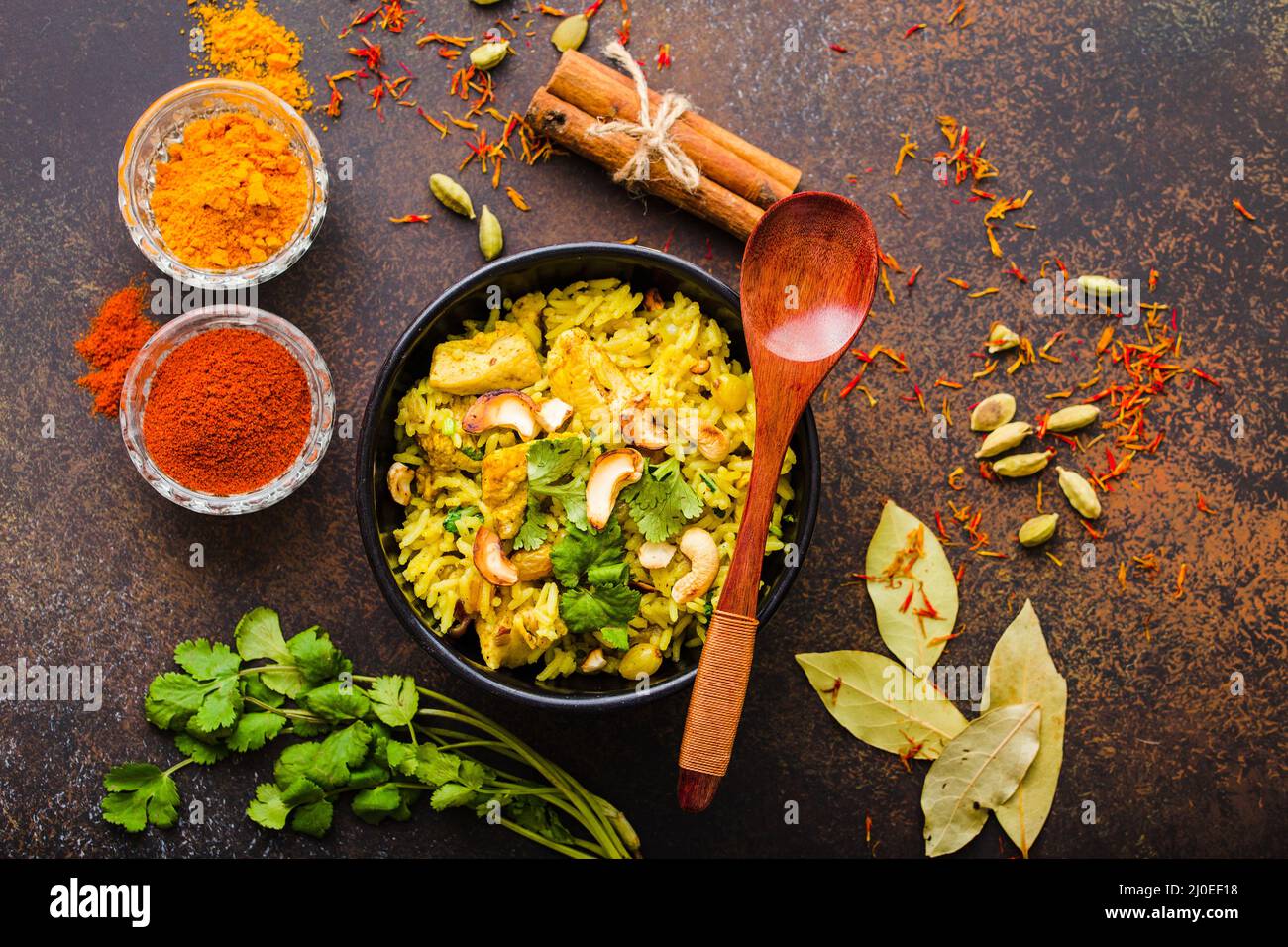 Indian biryani rice Stock Photo - Alamy