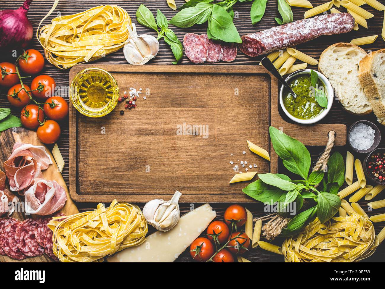 Italian traditional food and appetizers Stock Photo - Alamy
