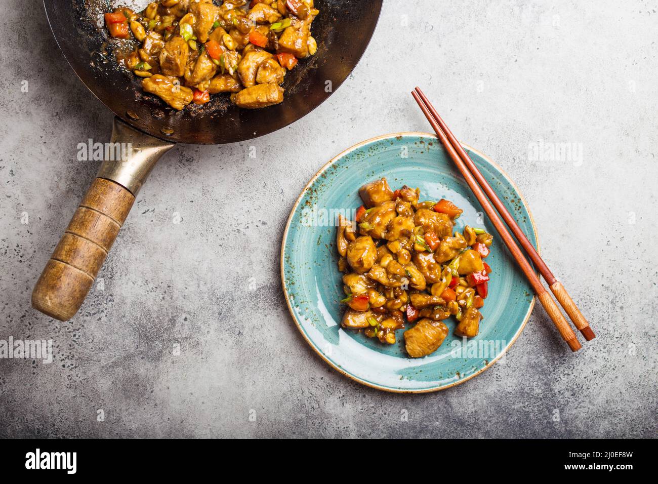 Kung Pao chicken Stock Photo - Alamy