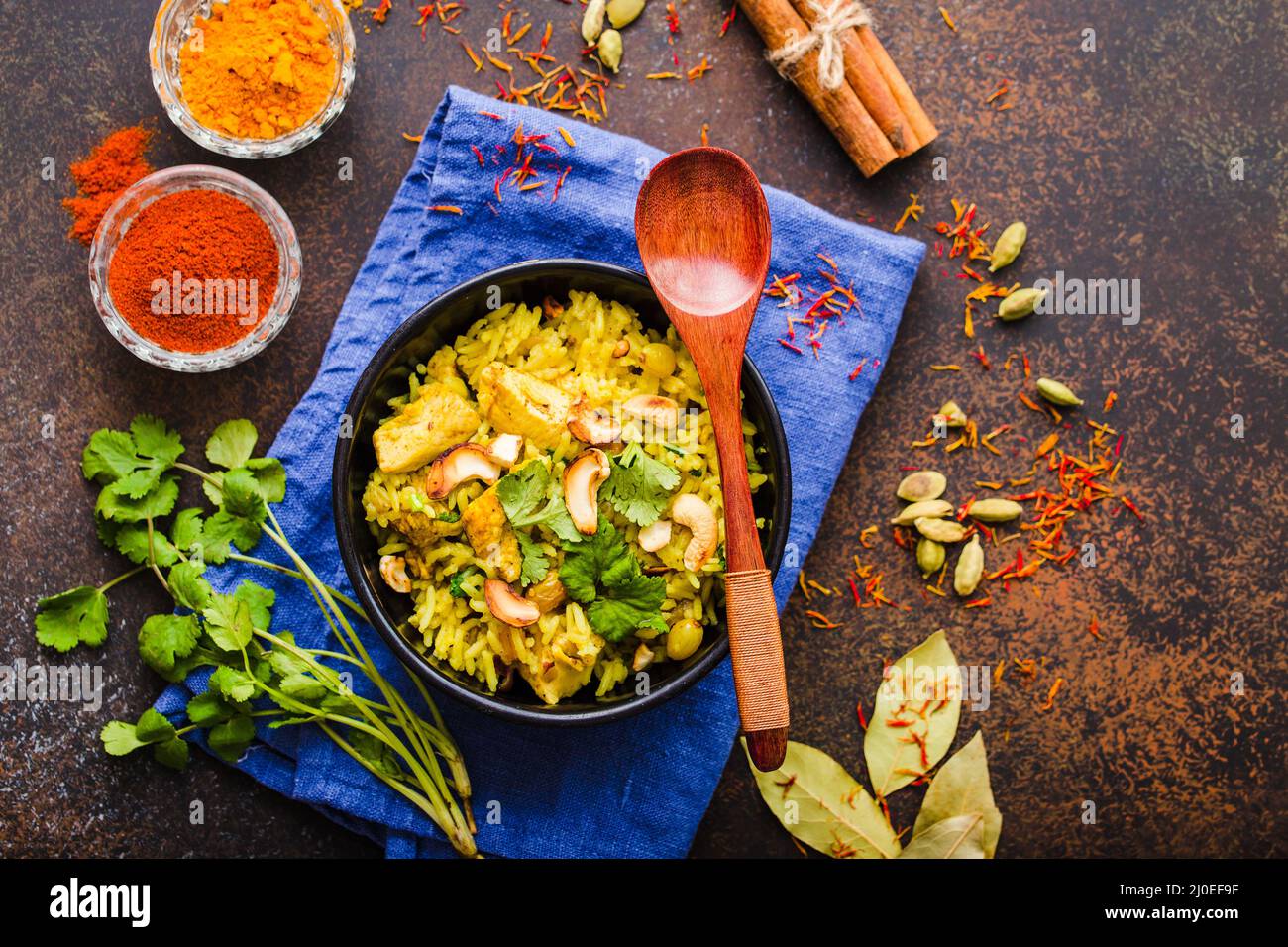 Indian biryani rice Stock Photo - Alamy