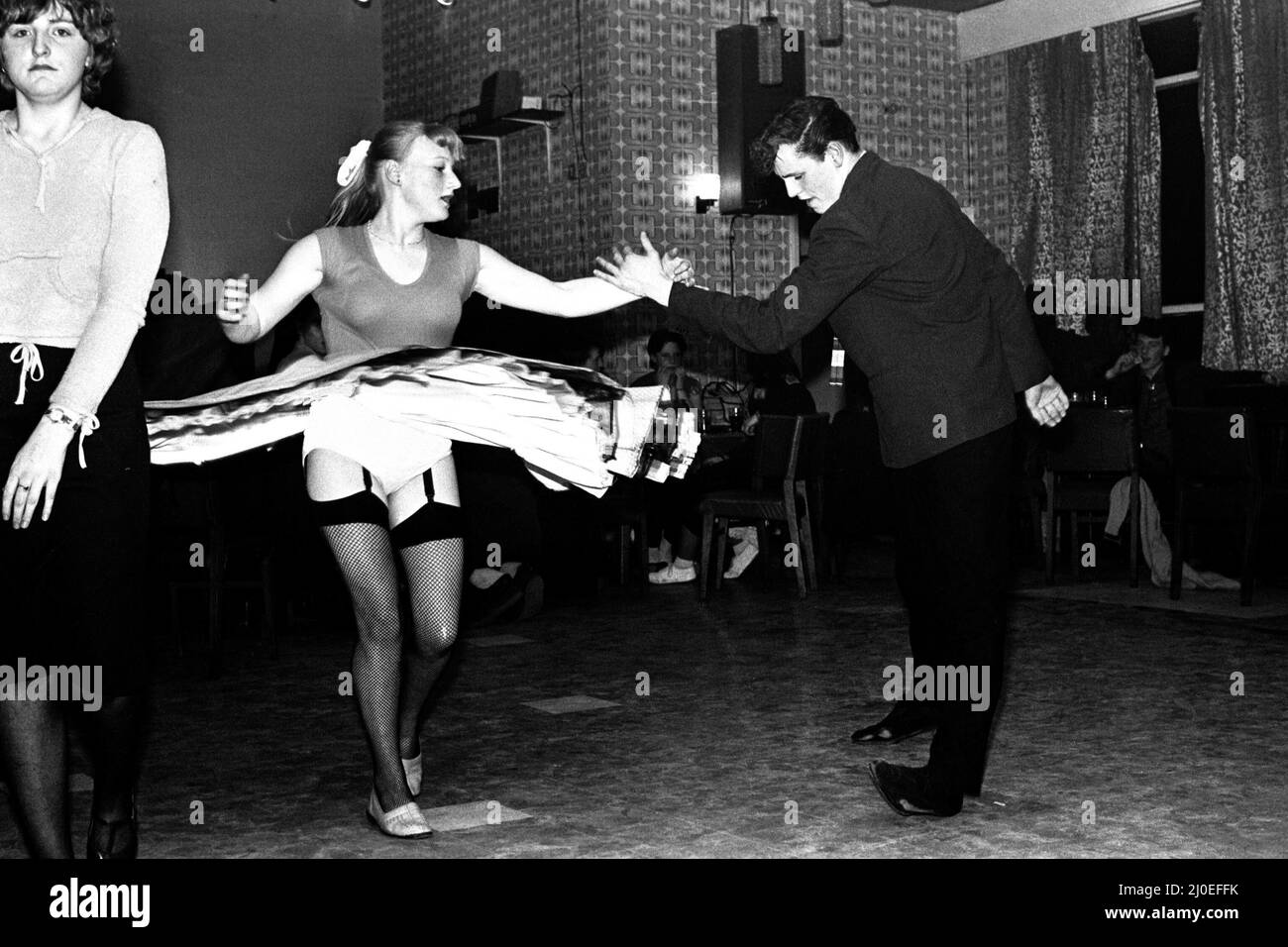 Some young people Rock and Roll dancing at a club in Gateshead on ...