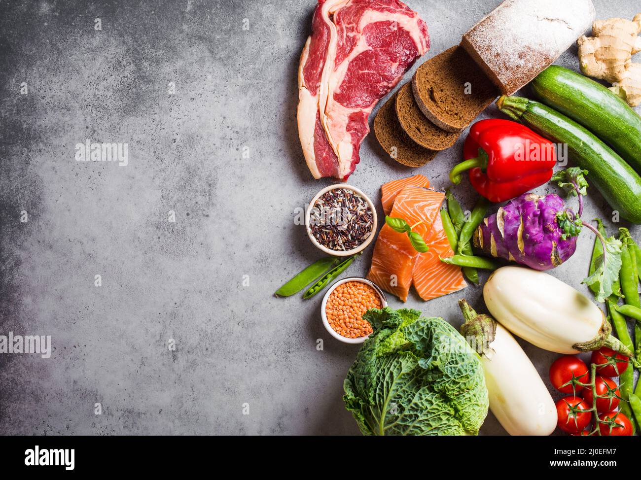 Healthy food ingredients Stock Photo - Alamy