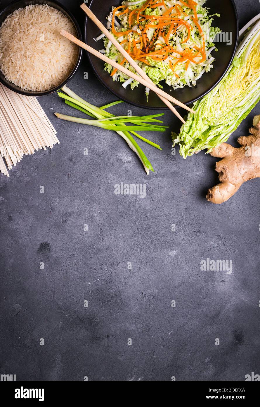 Asian cooking ingredients Stock Photo - Alamy