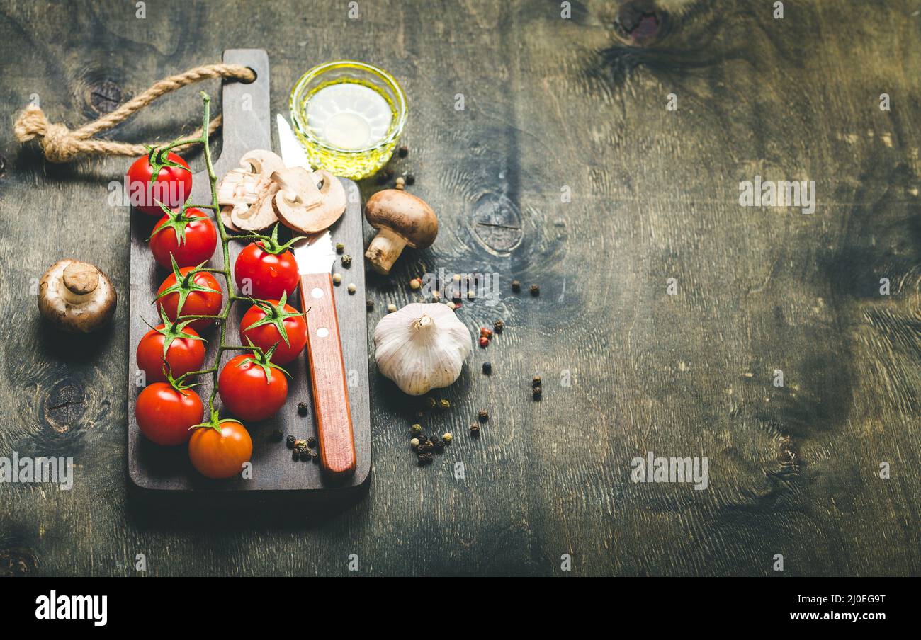 Cooking food background Stock Photo - Alamy