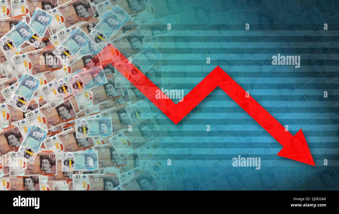 Downward graph hi-res stock photography and images - Alamy