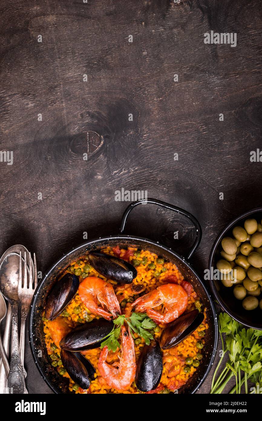 Paella background hi-res stock photography and images - Alamy