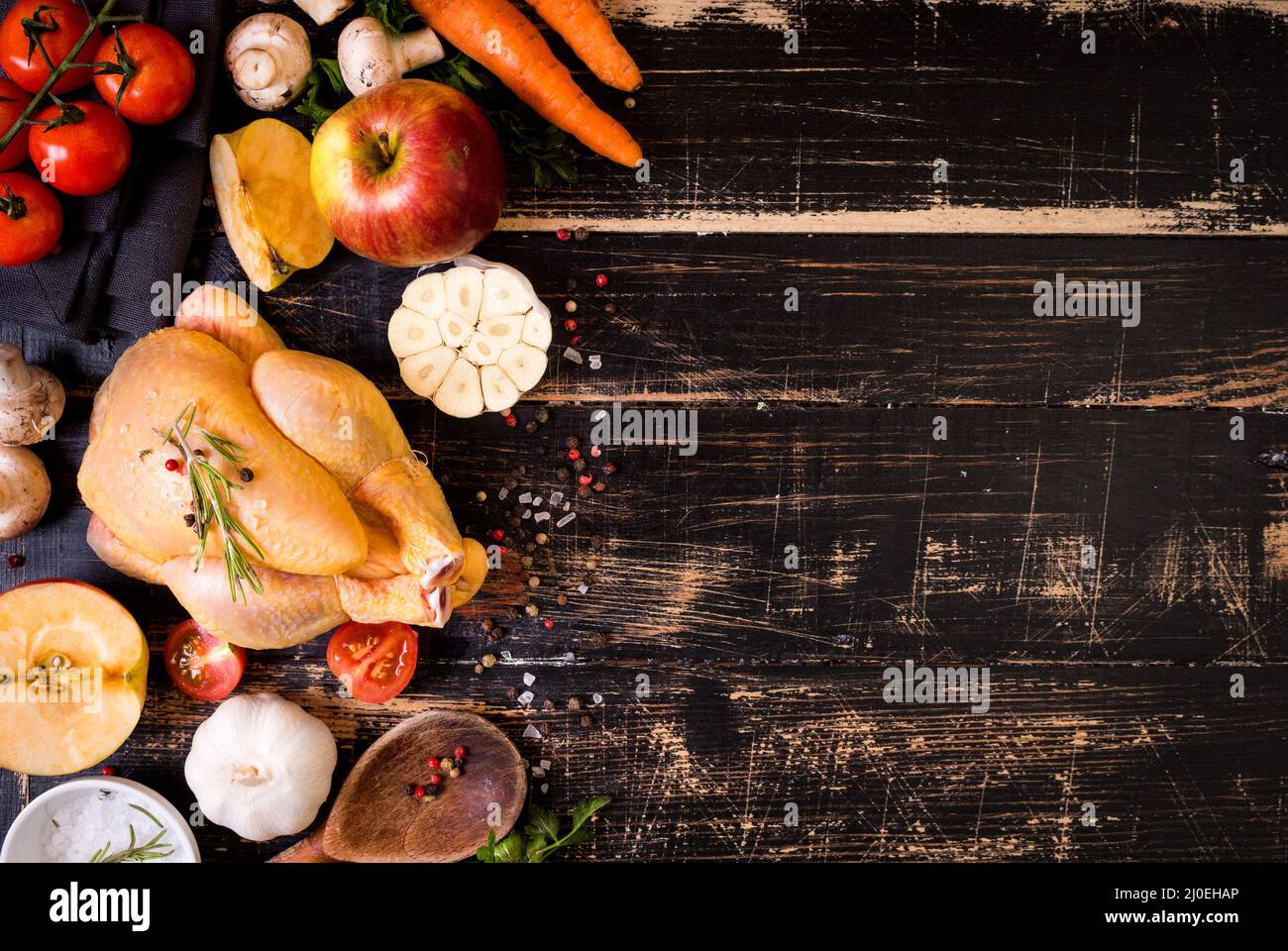 Chicken ready for cooking Stock Photo - Alamy