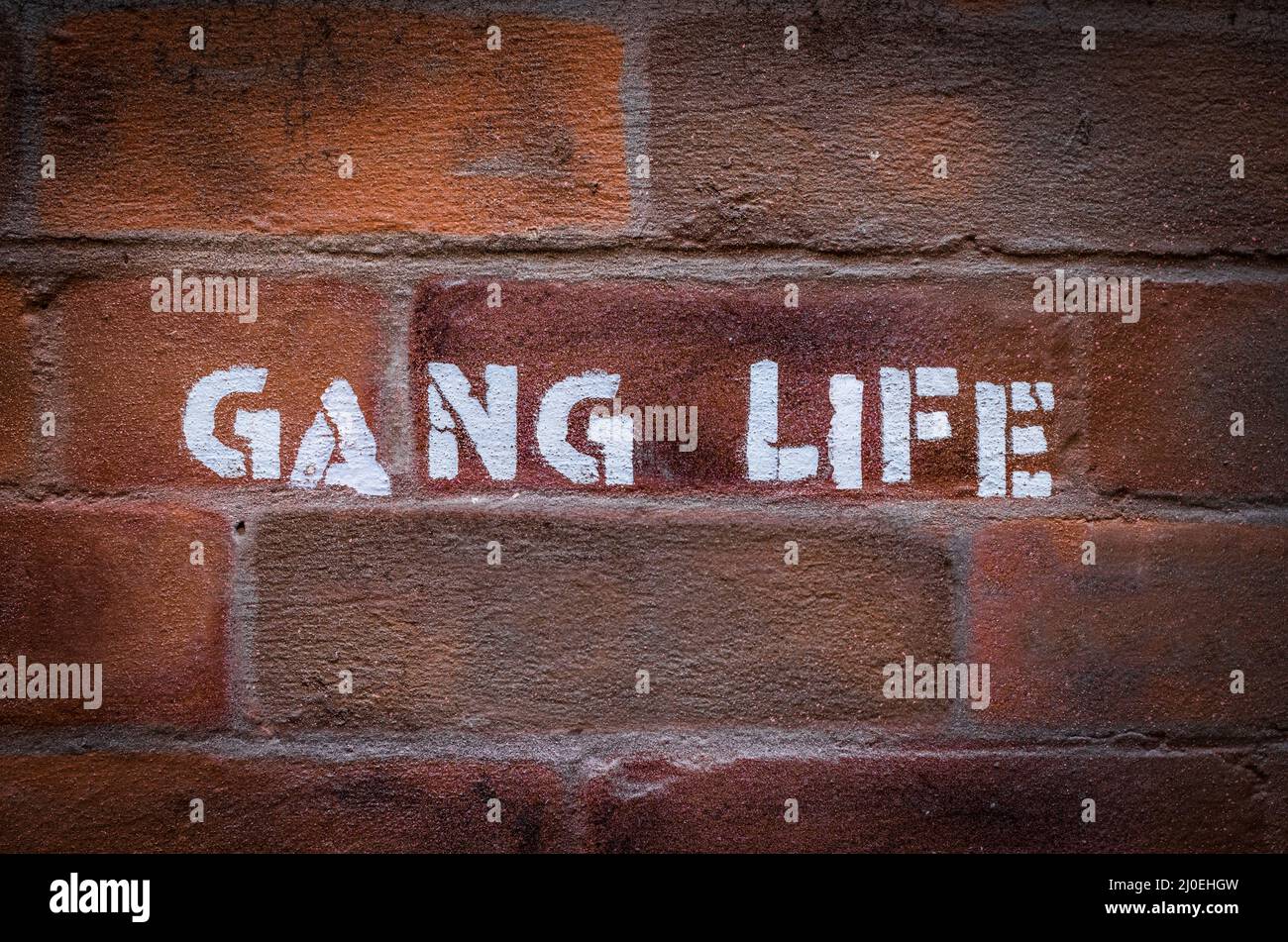 Gang Life Graffiti Stock Photo - Alamy