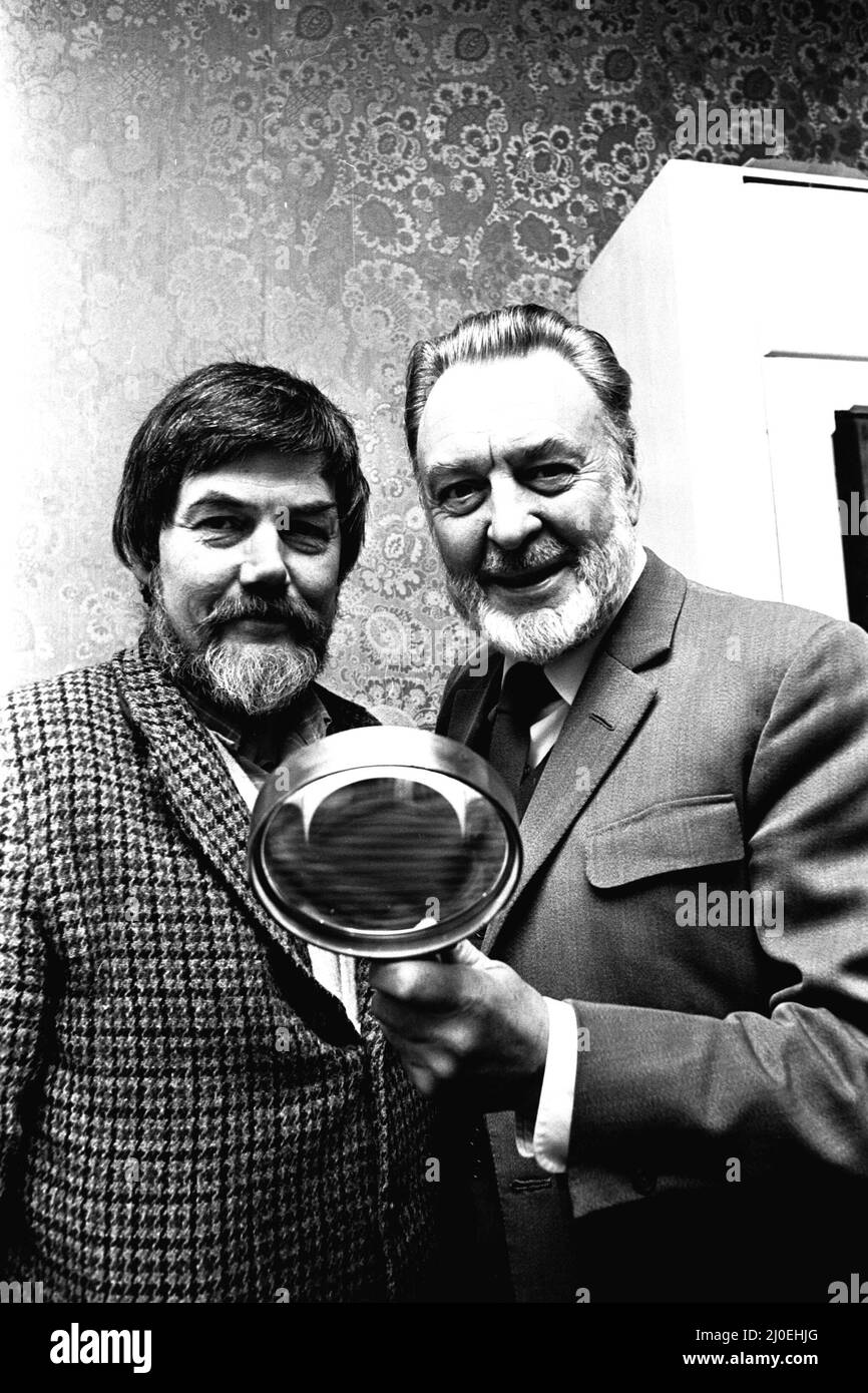 Actor Donald Sinden was presented with an enormous magnifiying glass by ...