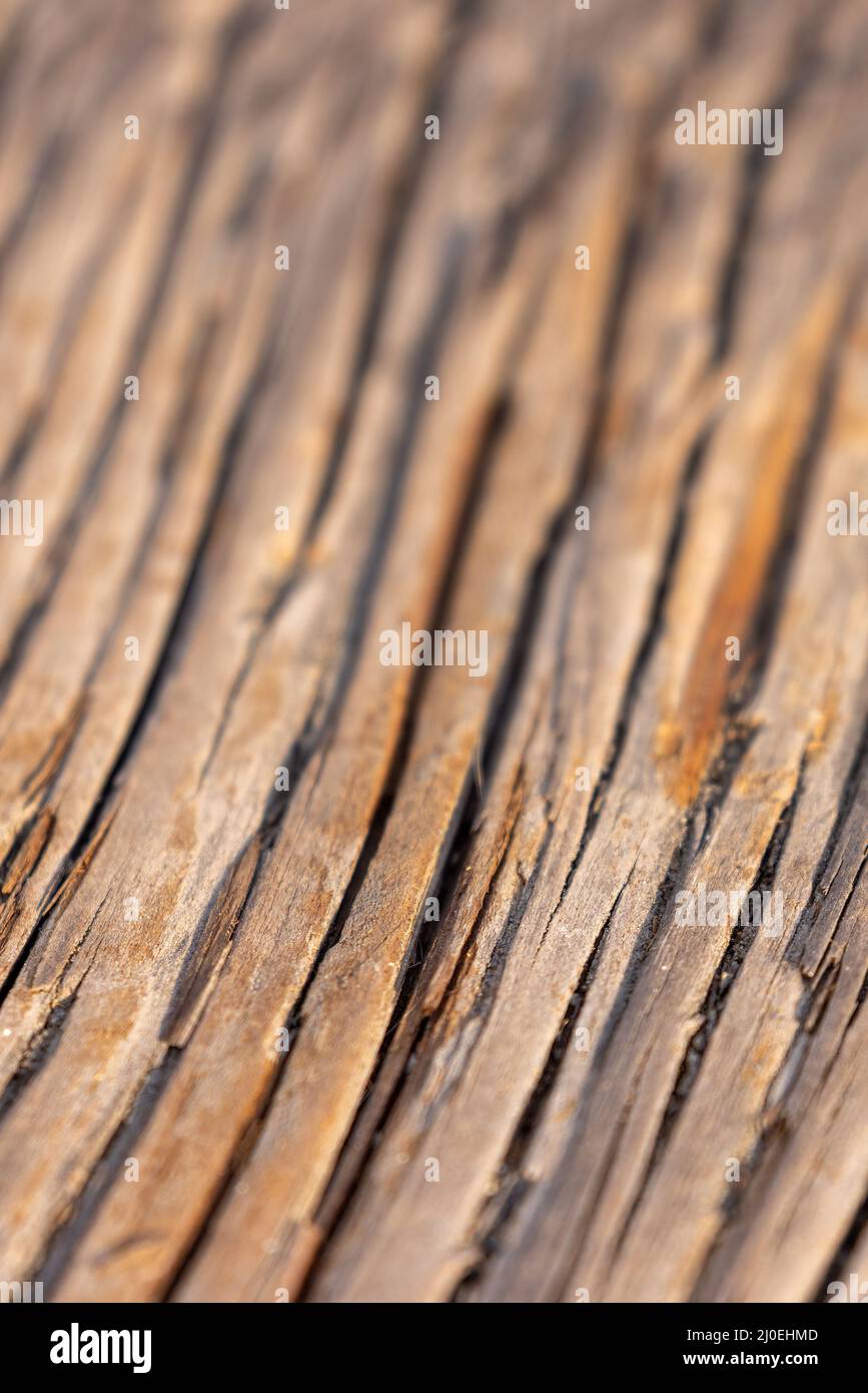 old dry weathered wood grain cracked and splintering Stock Photo - Alamy
