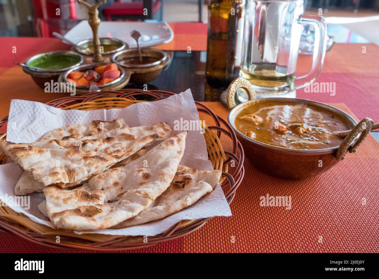 Chicken Tikka masala served at an Indian restaurant in Phuket, Thailand ...