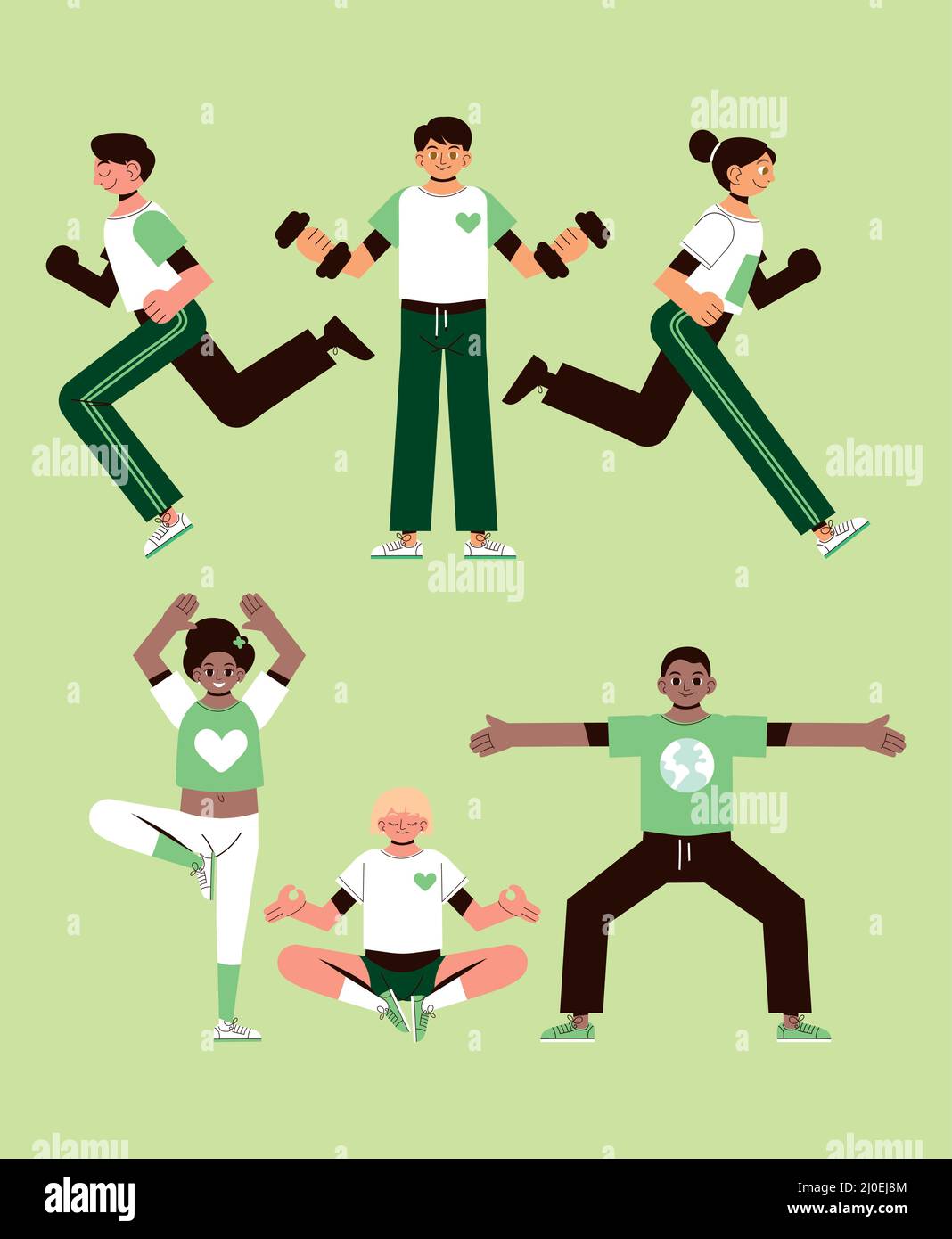 set of people sport Stock Vector Image & Art - Alamy