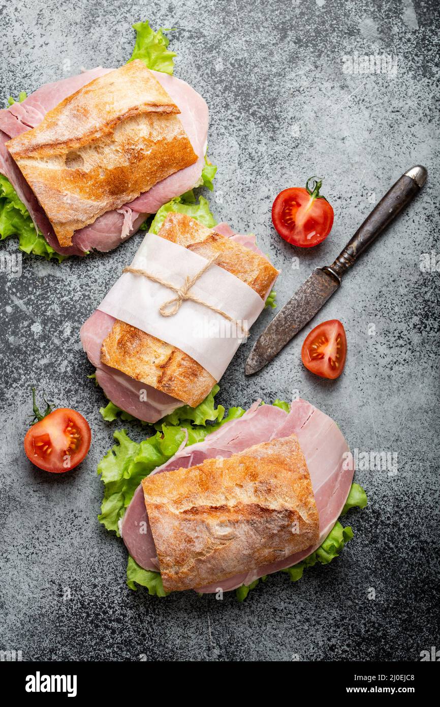 Ciabatta sandwiches hi-res stock photography and images - Alamy