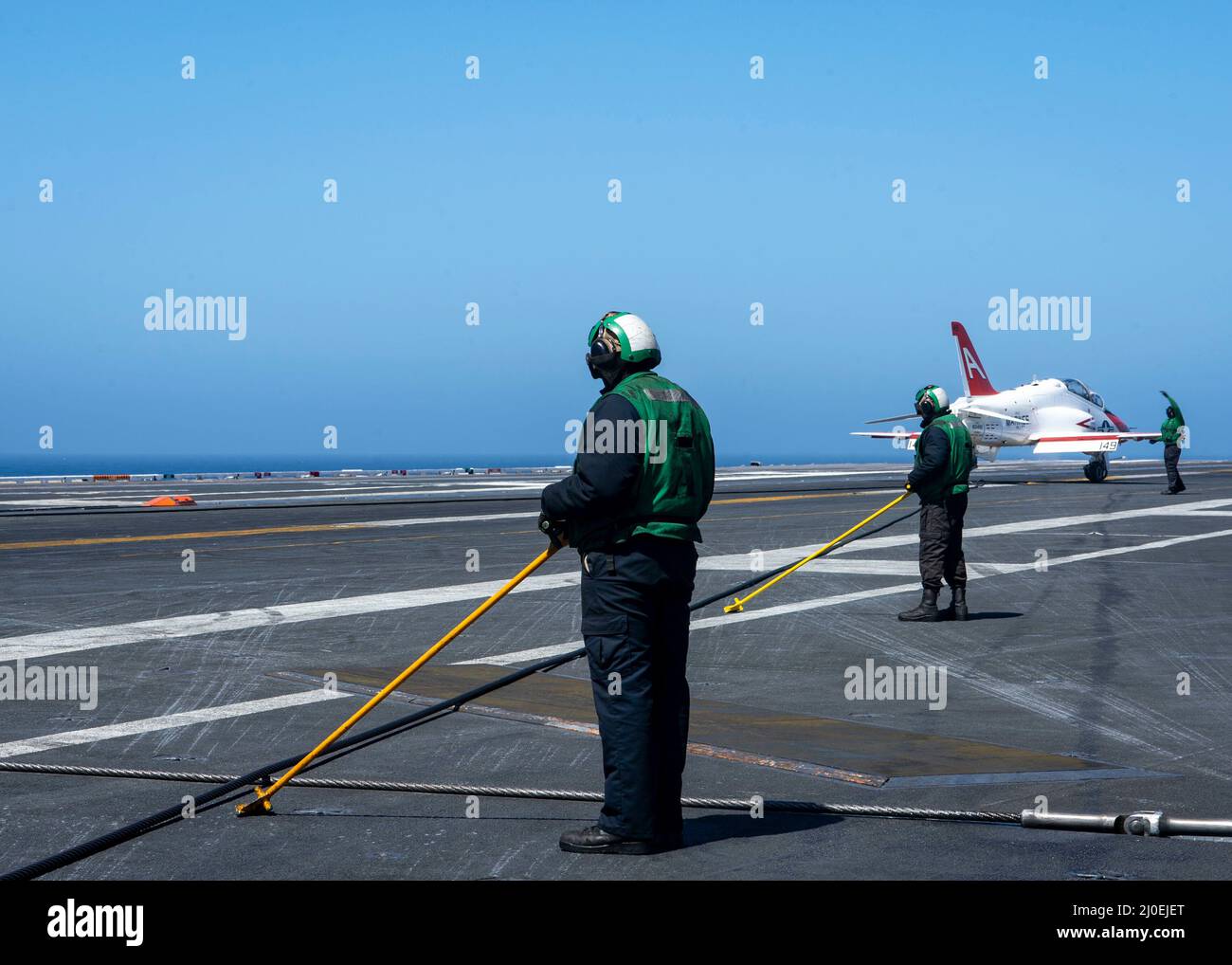 220317-N-XK462-1124 PACIFIC OCEAN (Mar. 16, 2022) A T-45C Goshawk from ...