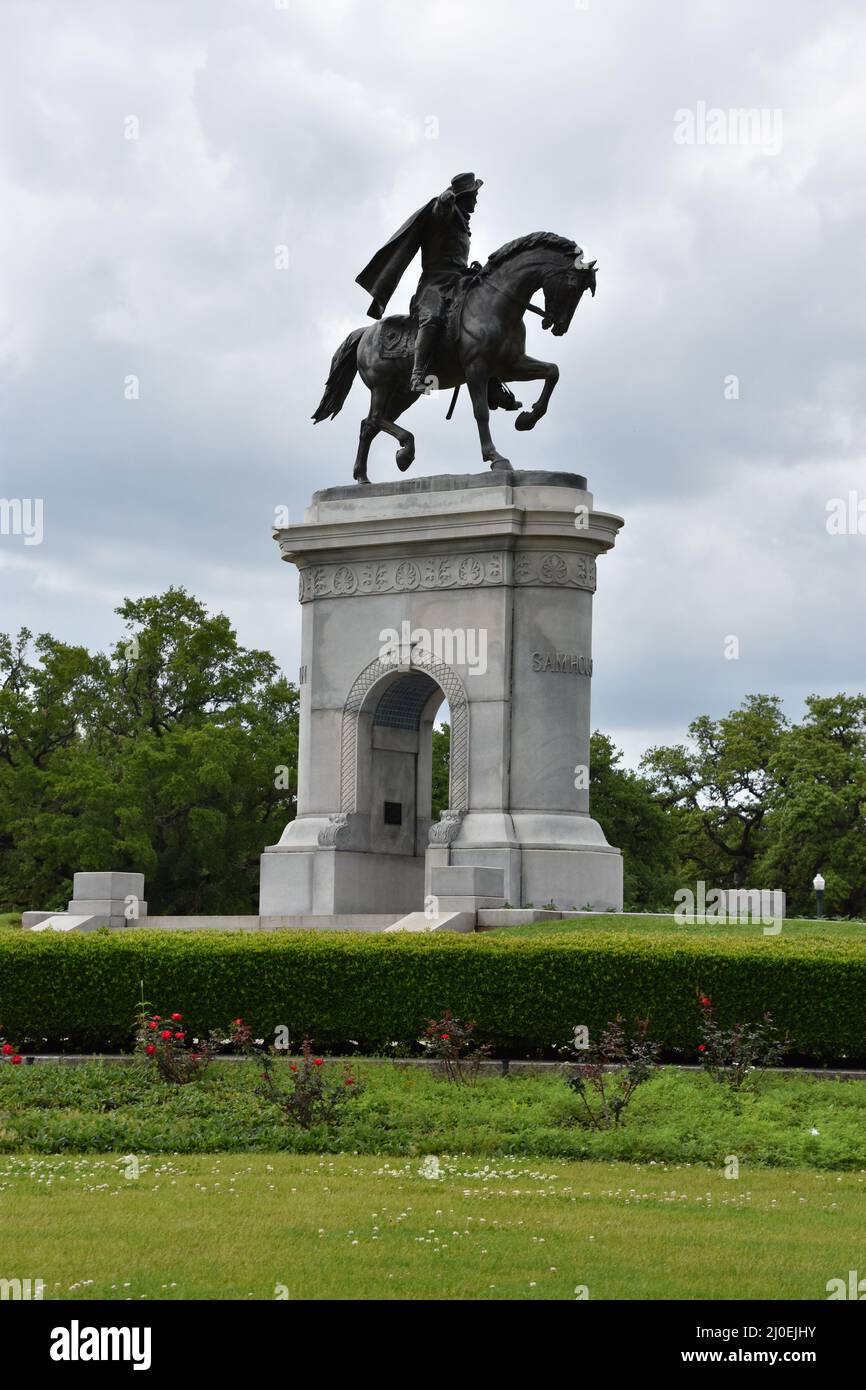 Sam Houston Monument at Hermann Park in Houston, Texas Stock Photo - Alamy